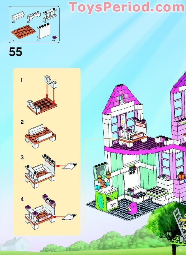 LEGO 7586 Sunshine Home Instructions and Parts List