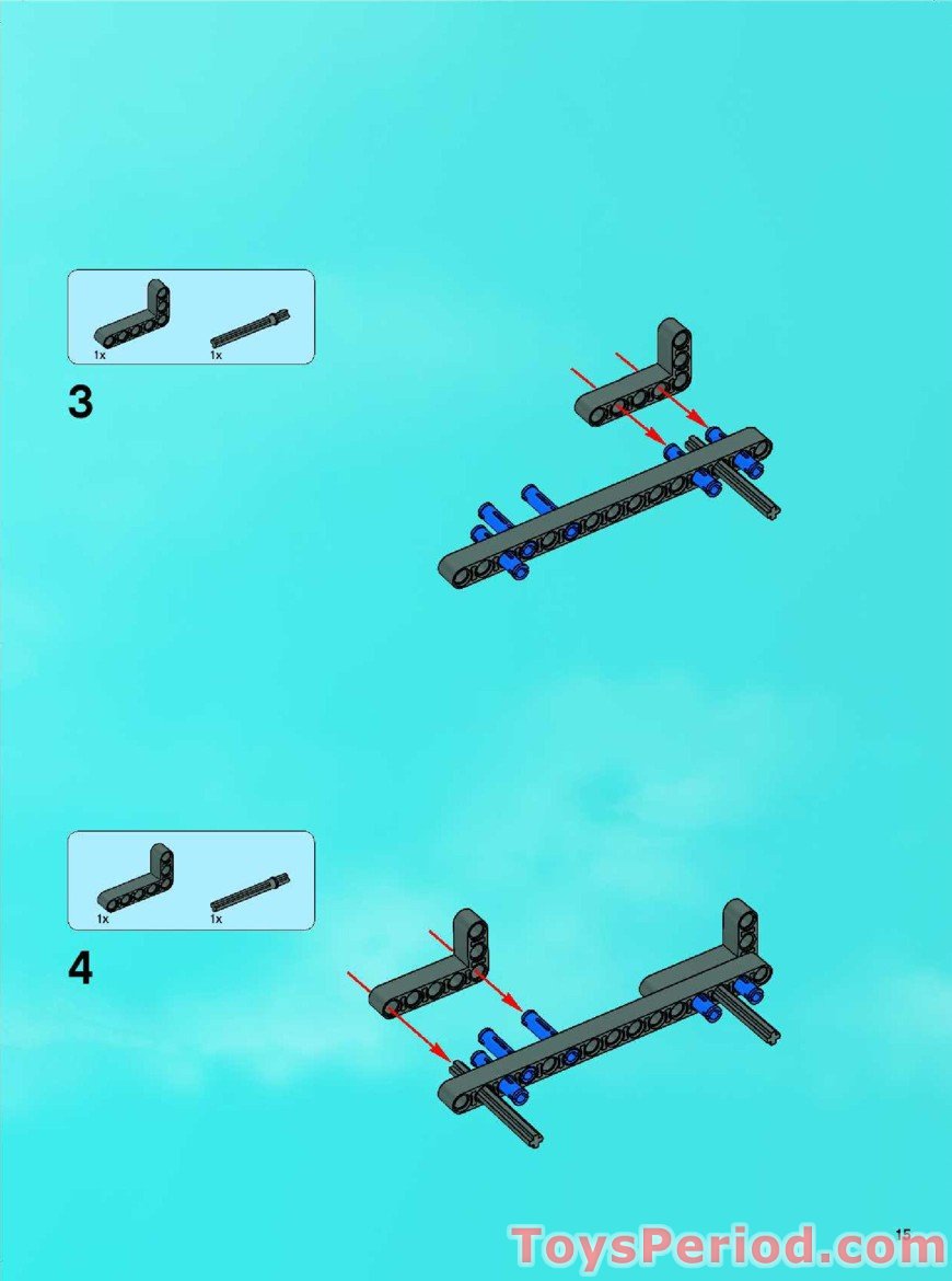 LEGO 8118 Hybrid Rescue Tank Instructions and Parts List