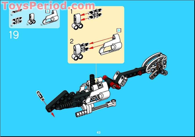 LEGO 8433 Cool Movers Instructions and Parts List