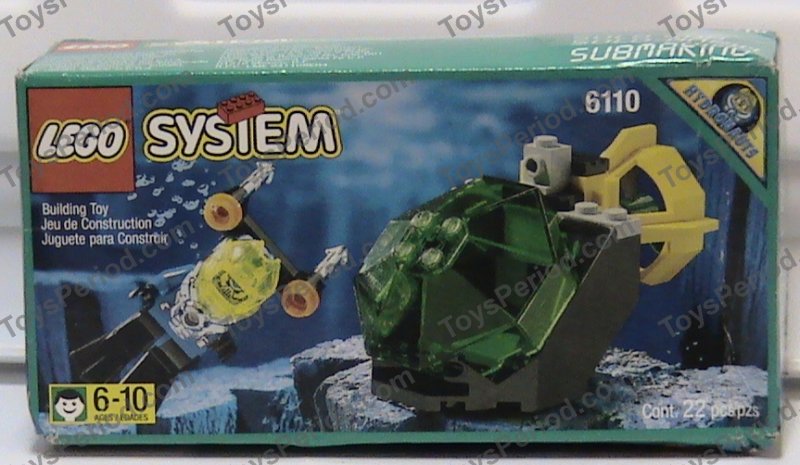 LEGO 6110 Solo Sub Instructions and Parts List