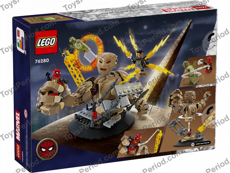 LEGO 76280 Spider-Man vs. Sandman: Final Battle Set Parts List