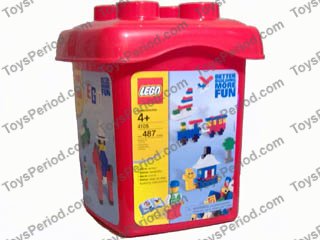 LEGO 4105-3 487 Piece Red Bucket Instructions and Parts List