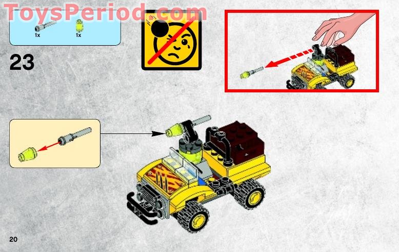 LEGO 5887 Dino Defense HQ Instructions and Parts List