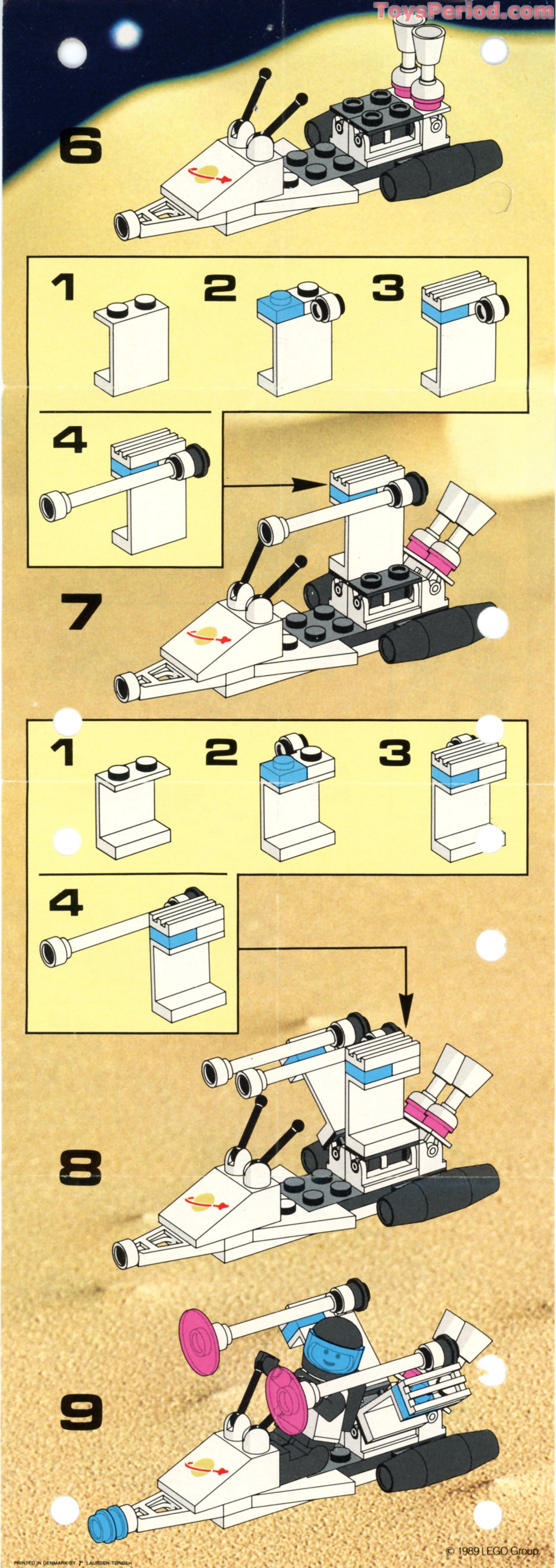 LEGO 6810 Laser Ranger Instructions and Parts List