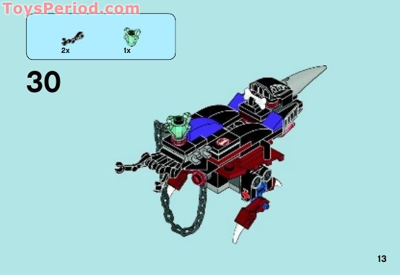 LEGO 70000 Razcal's Glider Instructions and Parts List