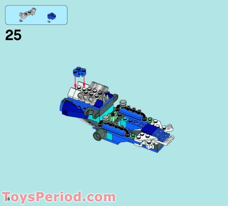 LEGO 70003 Eris' Eagle Interceptor Instructions and Parts List