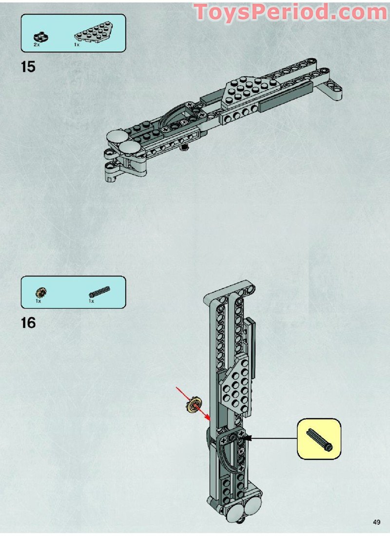LEGO 10178 Motorized Walking AT-AT Instructions and Parts List