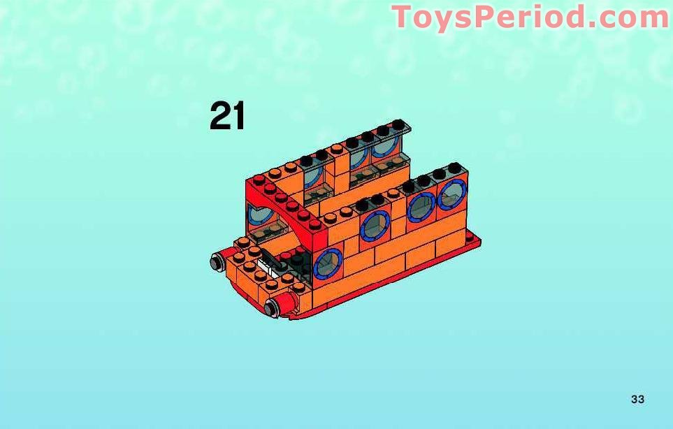 LEGO 3830 Bikini Bottom Express Instructions and Parts List