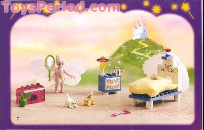LEGO 5823 The Good Fairy's Bedroom Instructions and Parts List