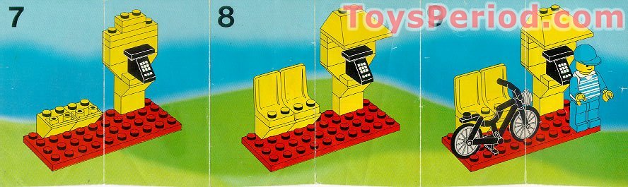 LEGO 6613 Telephone Booth Instructions and Parts List