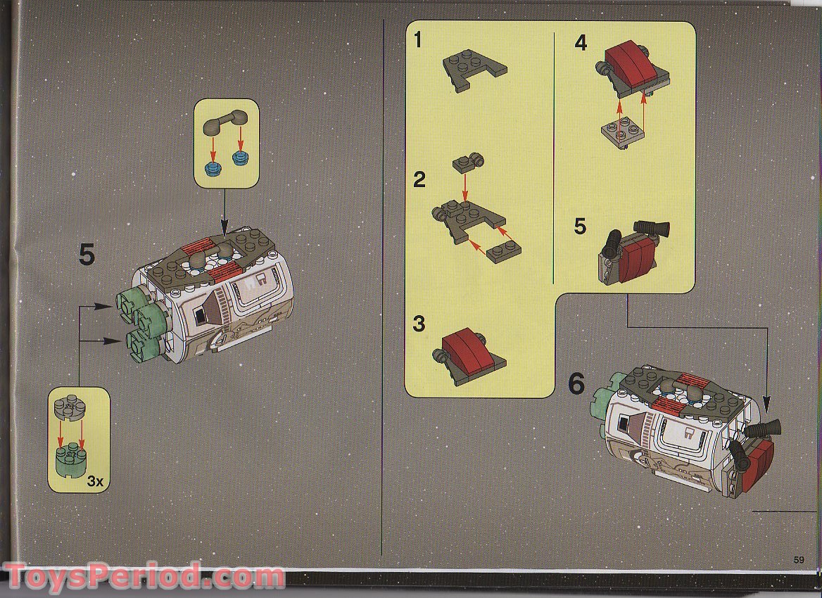 LEGO 6211 Imperial Star Destroyer Instructions and Parts List