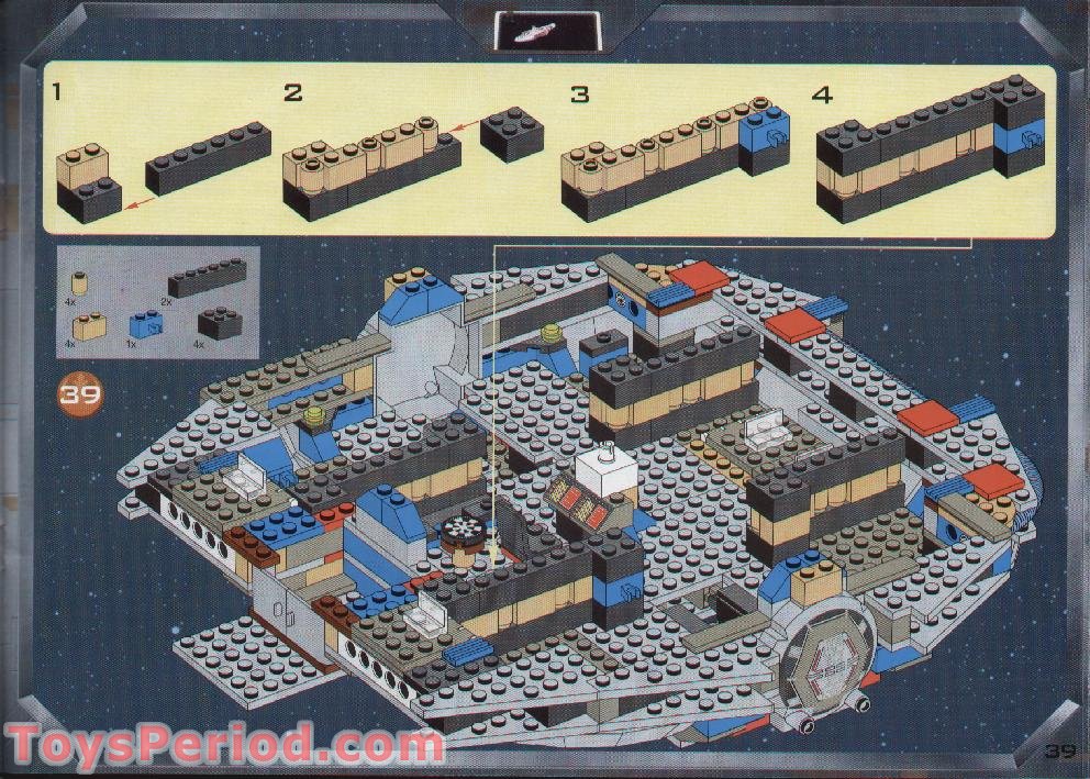 LEGO 7190 Millennium Falcon Instructions and Parts List