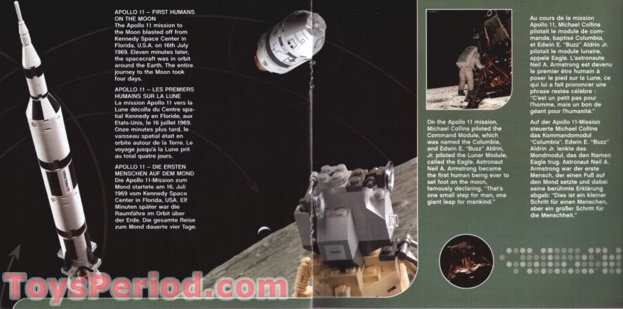 LEGO 7468 Saturn V Moon Mission Instructions and Parts List