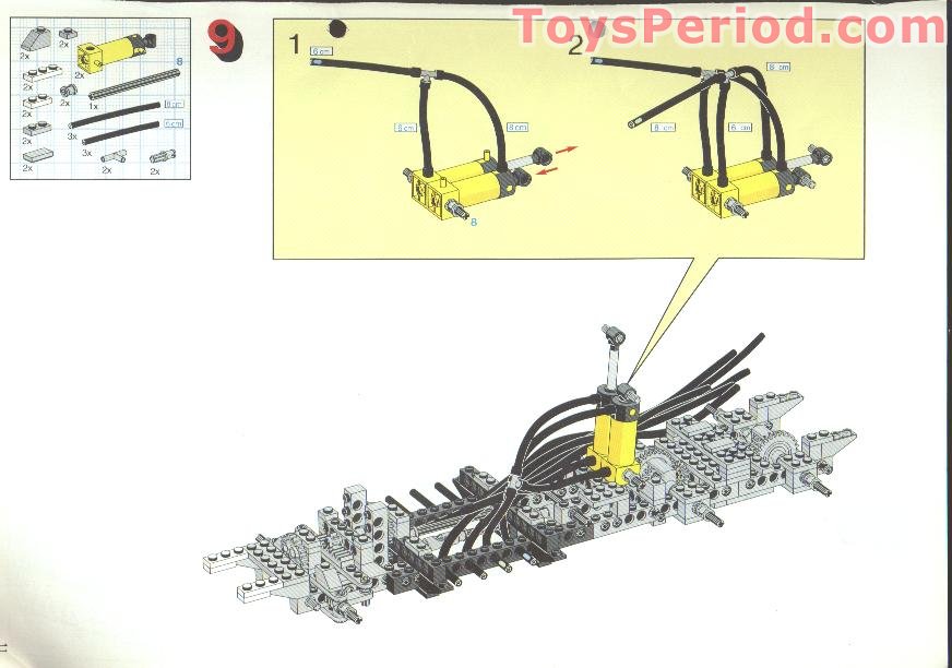 LEGO 8868 Air Tech Claw Rig Instructions and Parts List
