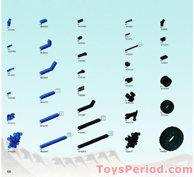 LEGO 8993 Kaxium V3 Instructions and Parts List