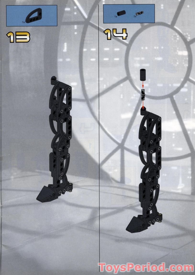 LEGO 8010 Darth Vader Instructions and Parts List