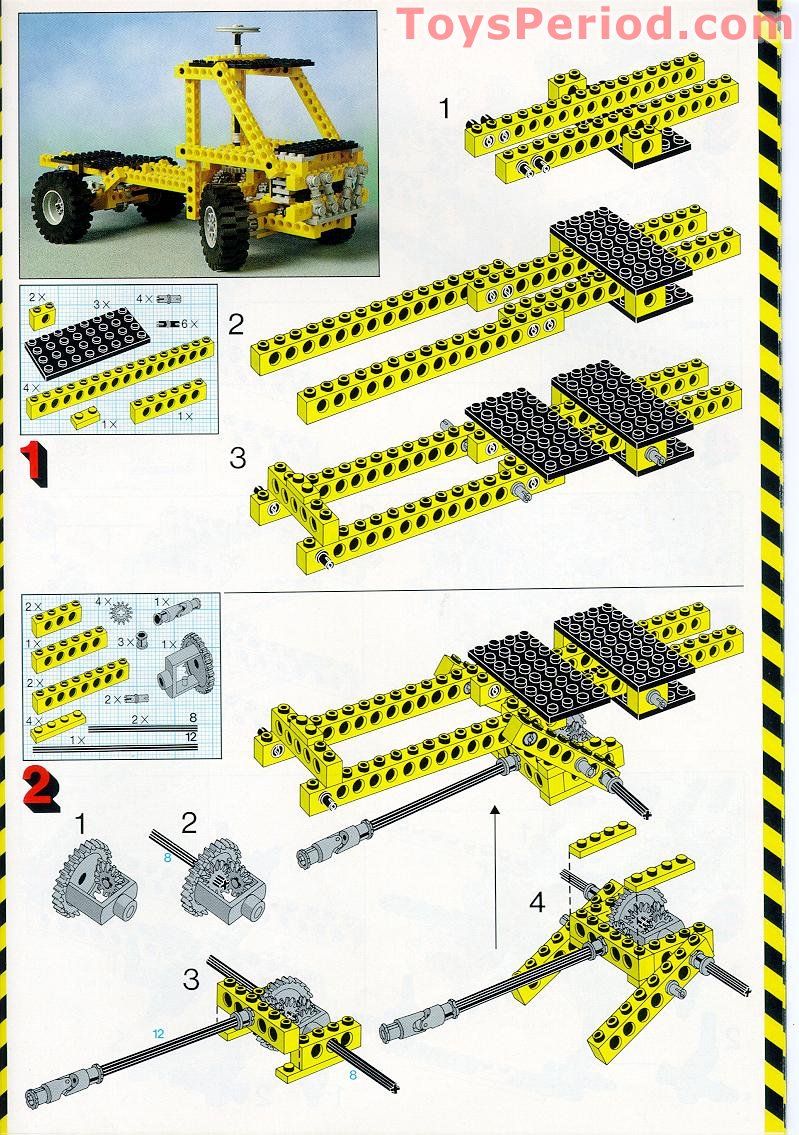 LEGO 8090 Technic Universal Set Instructions and Parts List