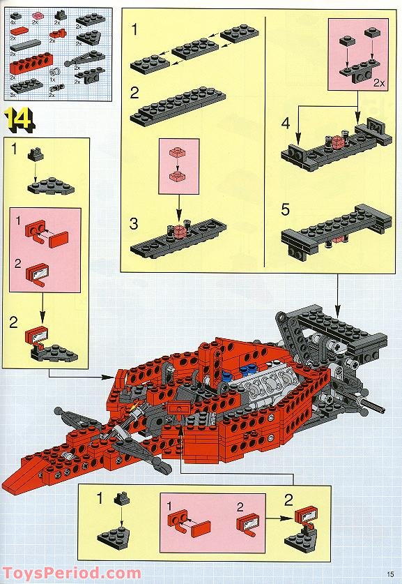 LEGO 8440 Formula Indy Racer Instructions and Parts List
