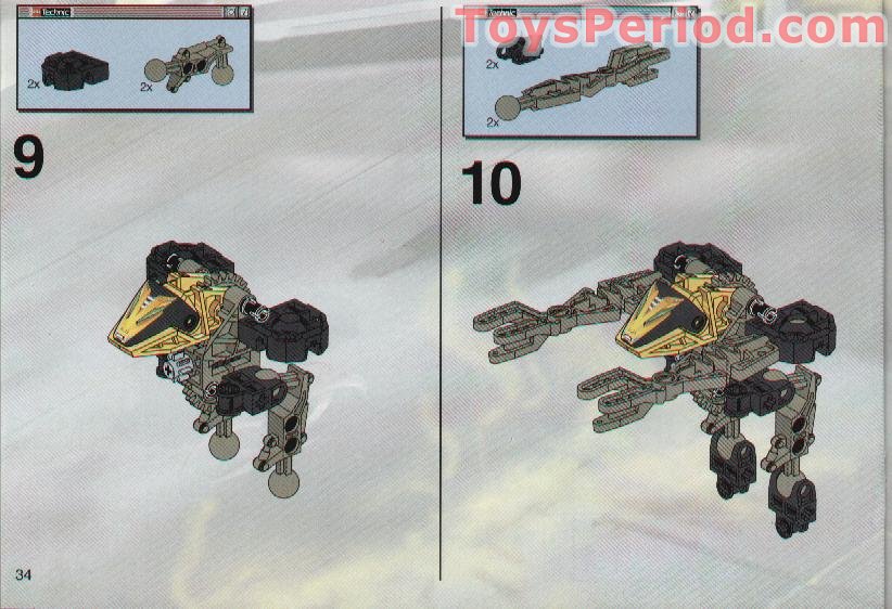 LEGO 8520 Millennium - Millennia Instructions and Parts List