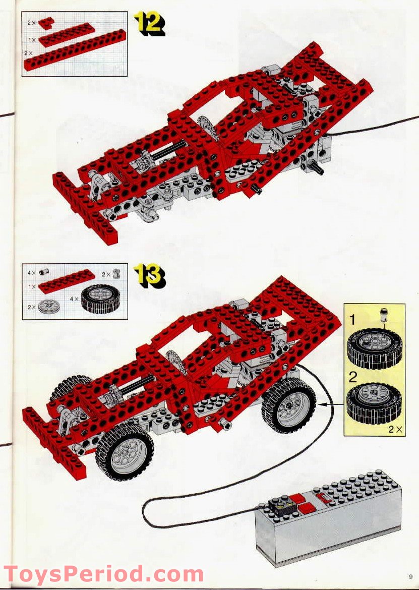 LEGO 8064 Motorized Universal Building Set, 9v Instructions and Parts List