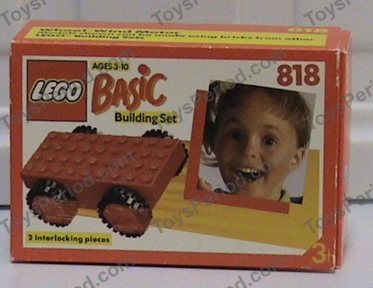 LEGO 818 Pullback Motor, Red Set Parts List