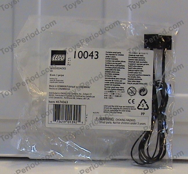 LEGO 10043 2x2 Electrical Plate for 9v Wiring Set Parts List