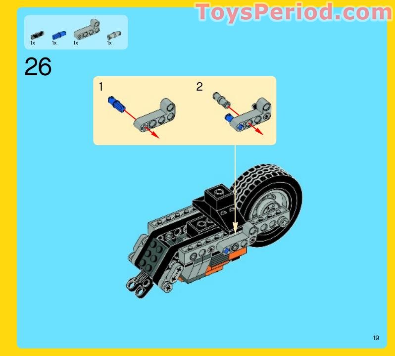 LEGO 7291 Street Rebel Instructions and Parts List