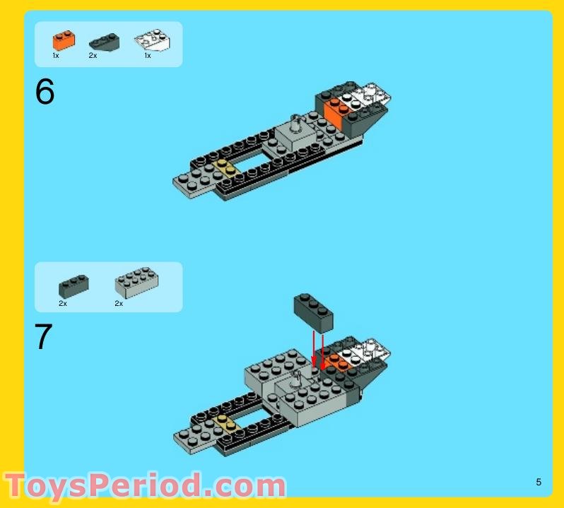 LEGO 7345 Transport Chopper Instructions and Parts List