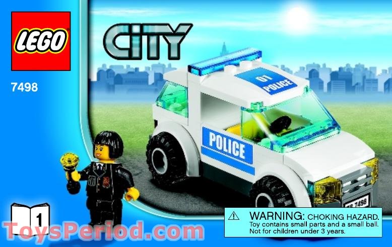 LEGO 7498 Police Station Instructions and Parts List