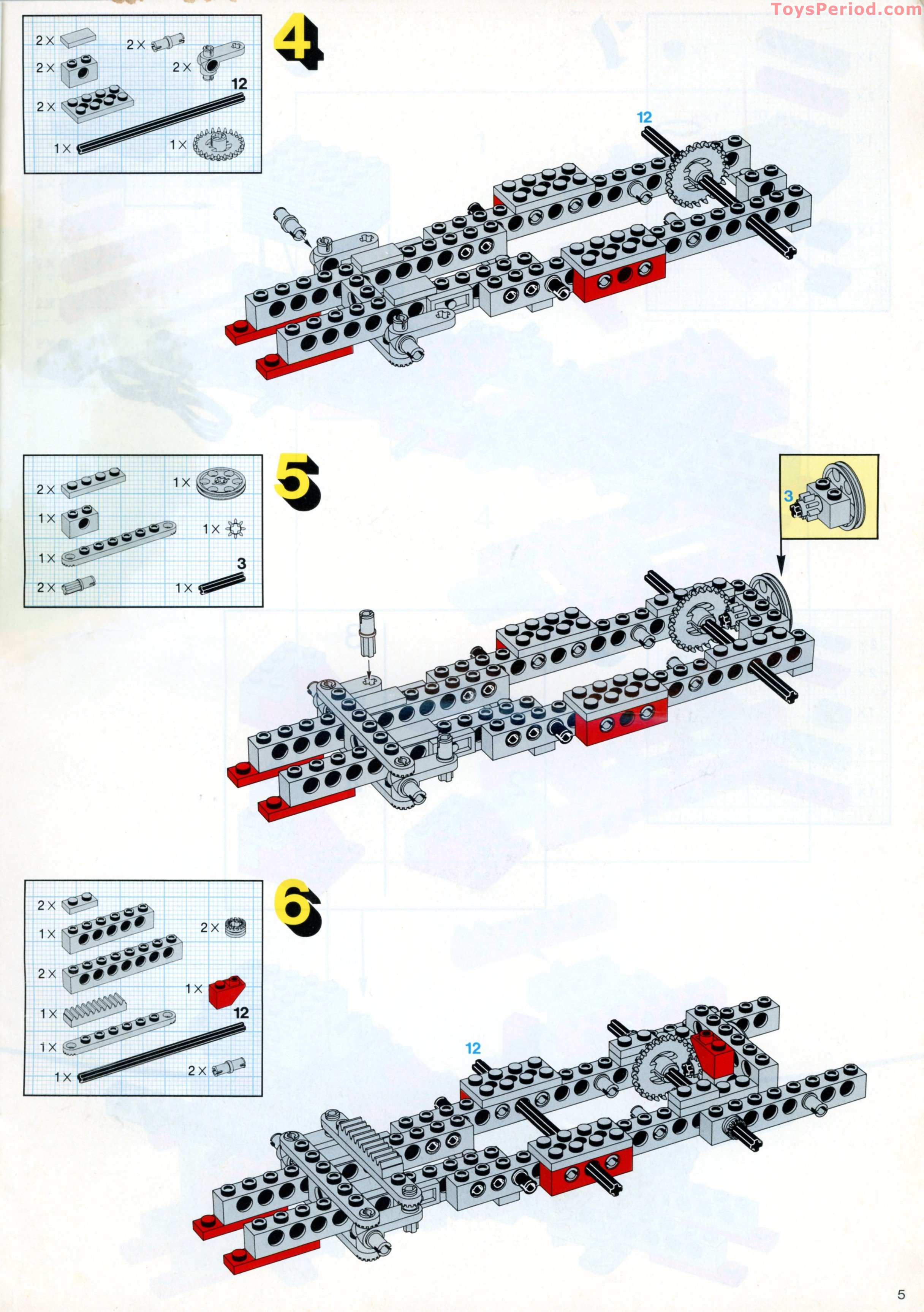 LEGO 8064 Motorized Universal Building Set, 9v Instructions and Parts List
