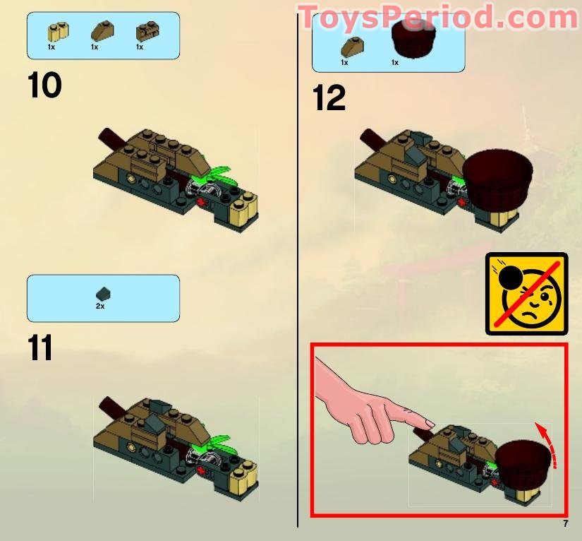 LEGO 9448 Samurai Mech Instructions and Parts List