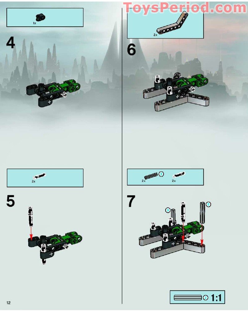 LEGO 10202-2 Ultimate Dume Instructions and Parts List