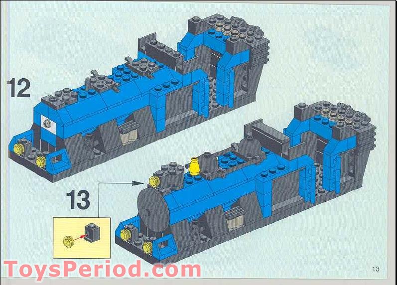 LEGO 3741 My Own Train - Large Engine, Plain Without Trim Instructions ...