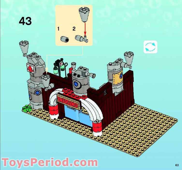 LEGO 3832 The Emergency Room Instructions and Parts List