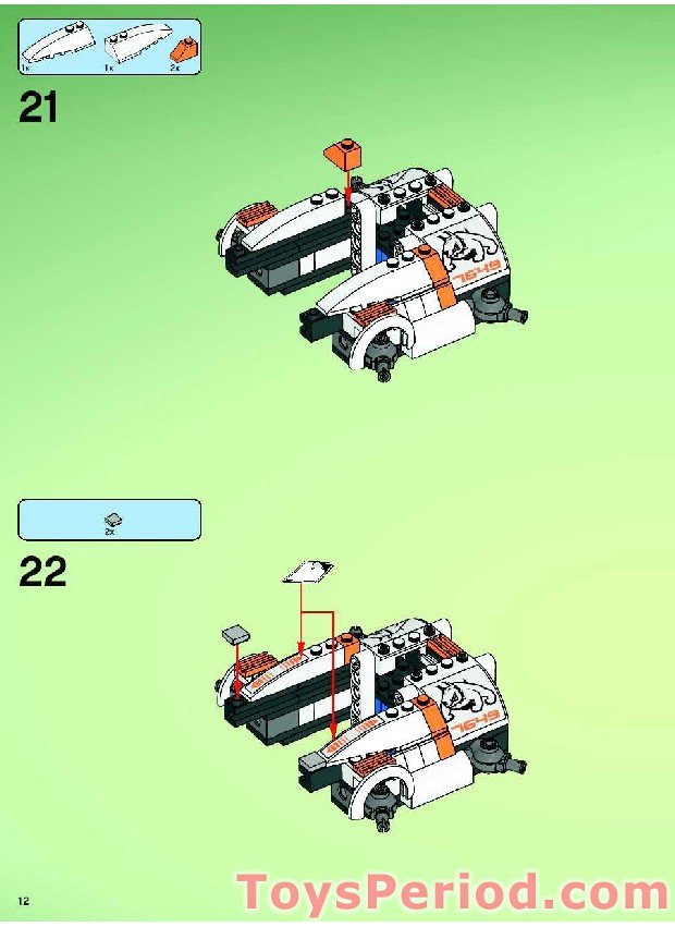 LEGO 7649 MT-201 Ultra-Drill Walker Instructions and Parts List