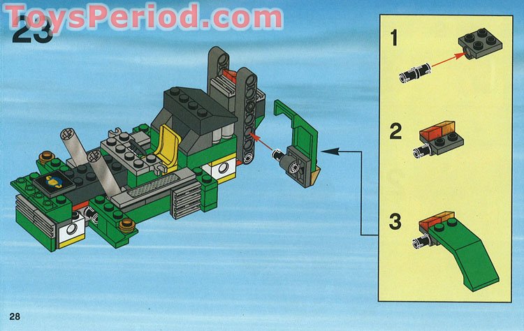 LEGO 7992 Container Stacker Instructions and Parts List