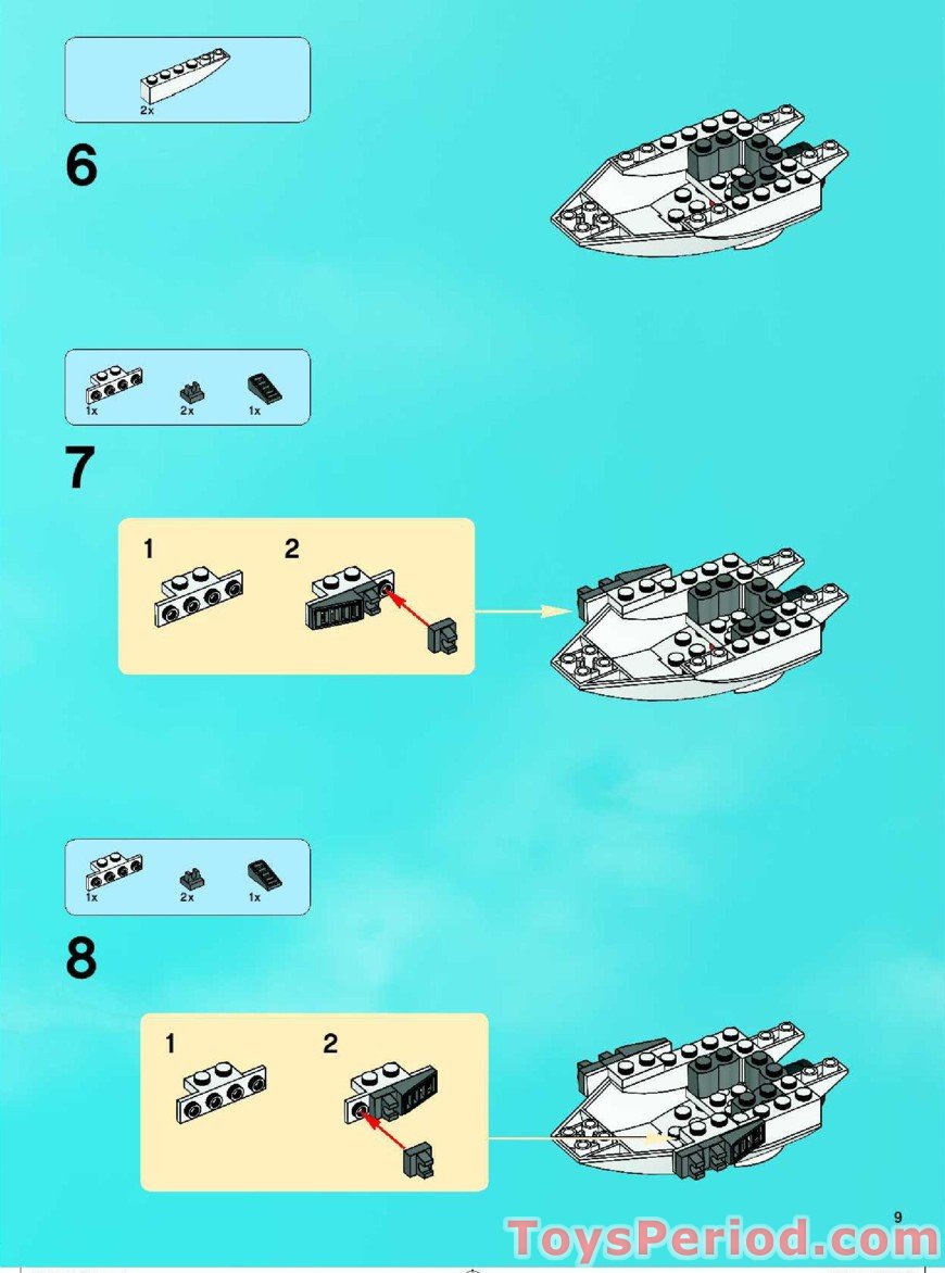 LEGO 8118 Hybrid Rescue Tank Instructions and Parts List
