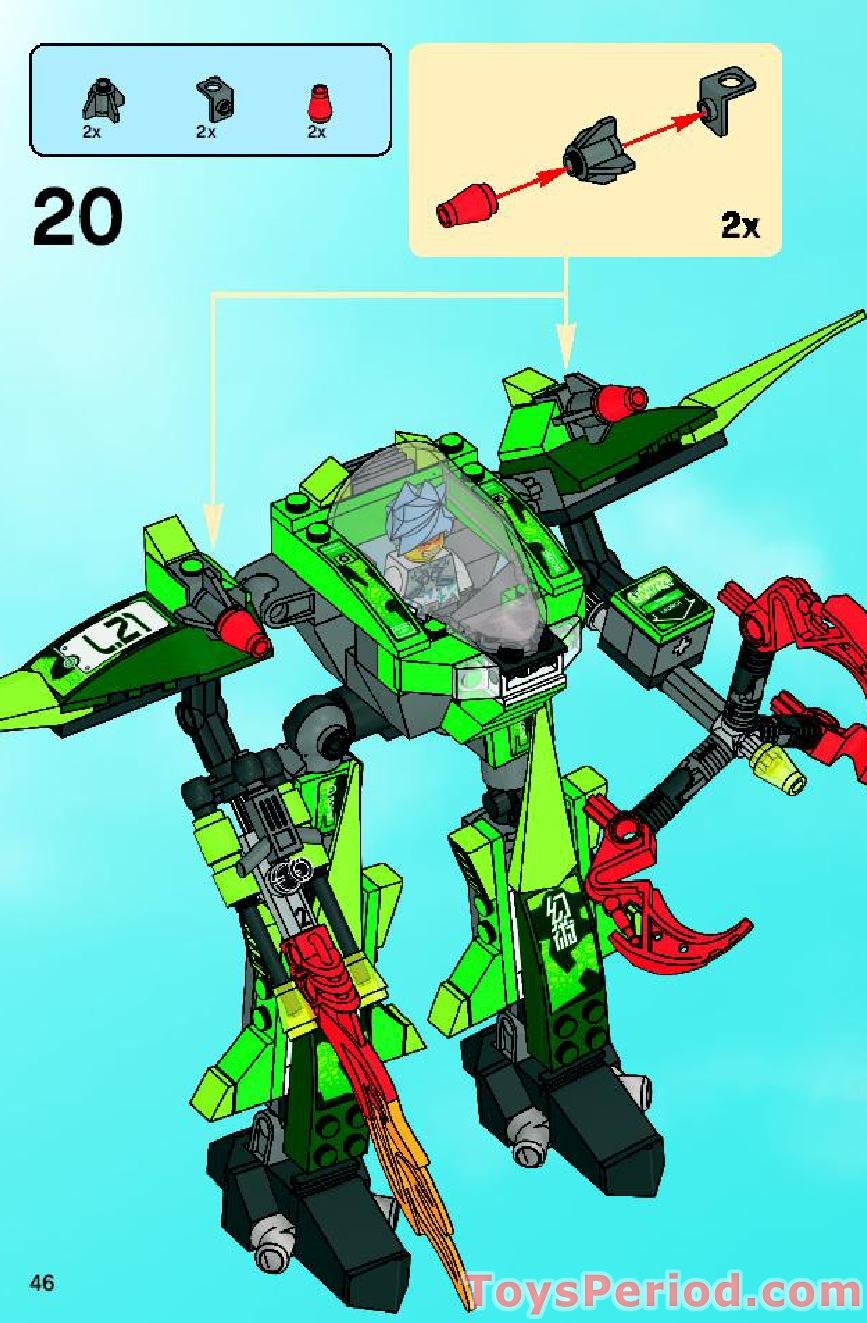 LEGO 8114 Chameleon Hunter Instructions and Parts List