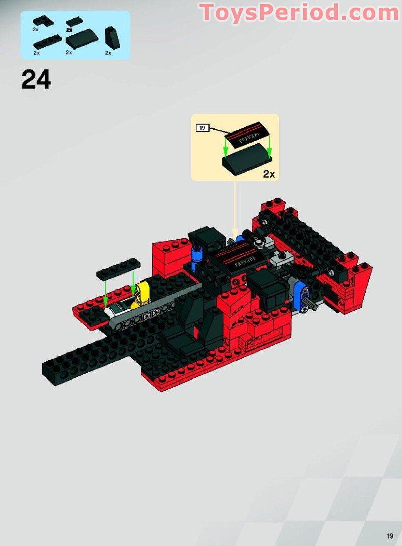 LEGO 8156 Ferrari FXX 1:17 Instructions and Parts List