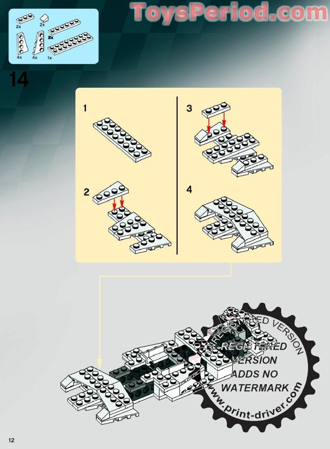 LEGO 8161 Grand Prix Instructions and Parts List