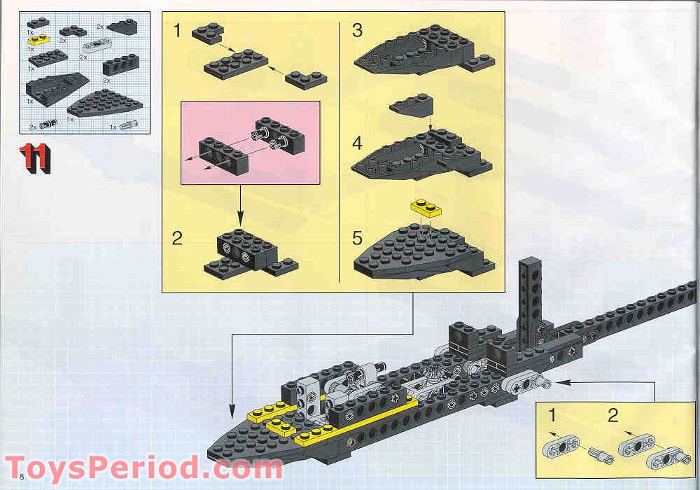 LEGO 8425 Black Hawk Instructions and Parts List