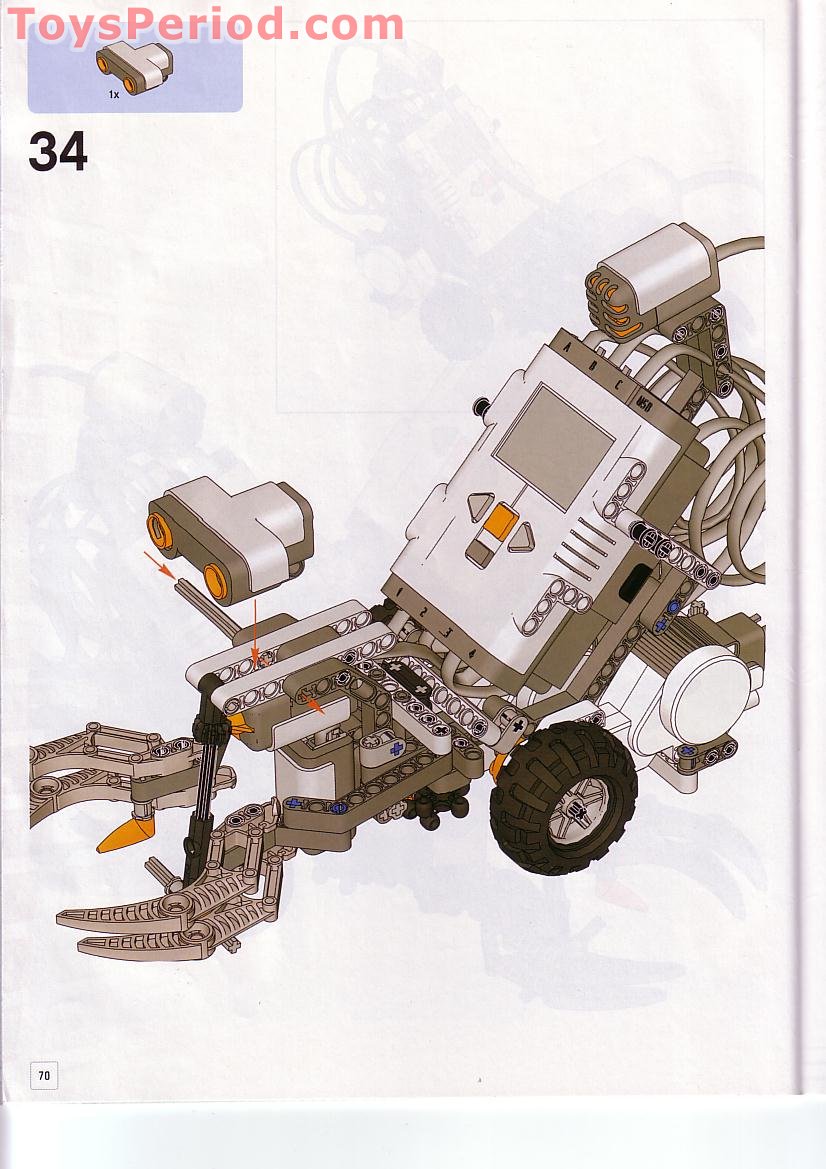 LEGO 8527 LEGO Mindstorms NXT Instructions and Parts List