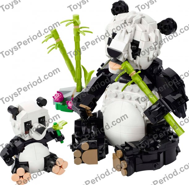 LEGO 31165 Panda Family Set Parts List