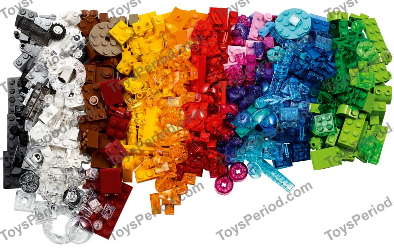 LEGO 11013 Creative Transparent Bricks Set Parts List