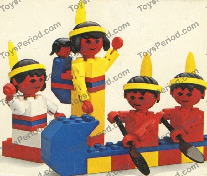 LEGO 215-1 Red Indians Instructions and Parts List