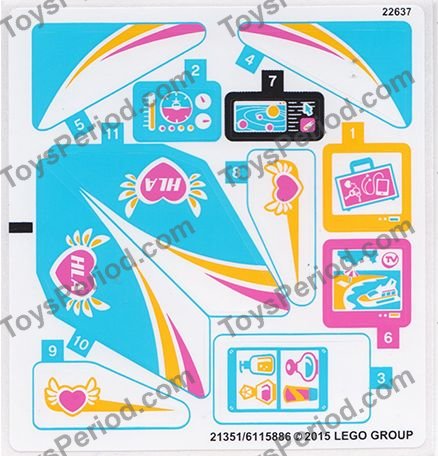 LEGO Sets with Part 41100stk01 Sticker Sheet for Set 41100 - (21351/ ...