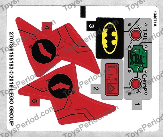 LEGO Sets with Part 76055stk01b Sticker Sheet for Set 76055 - North ...