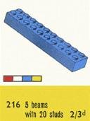 LEGO 216 2x10 Bricks Set Parts List