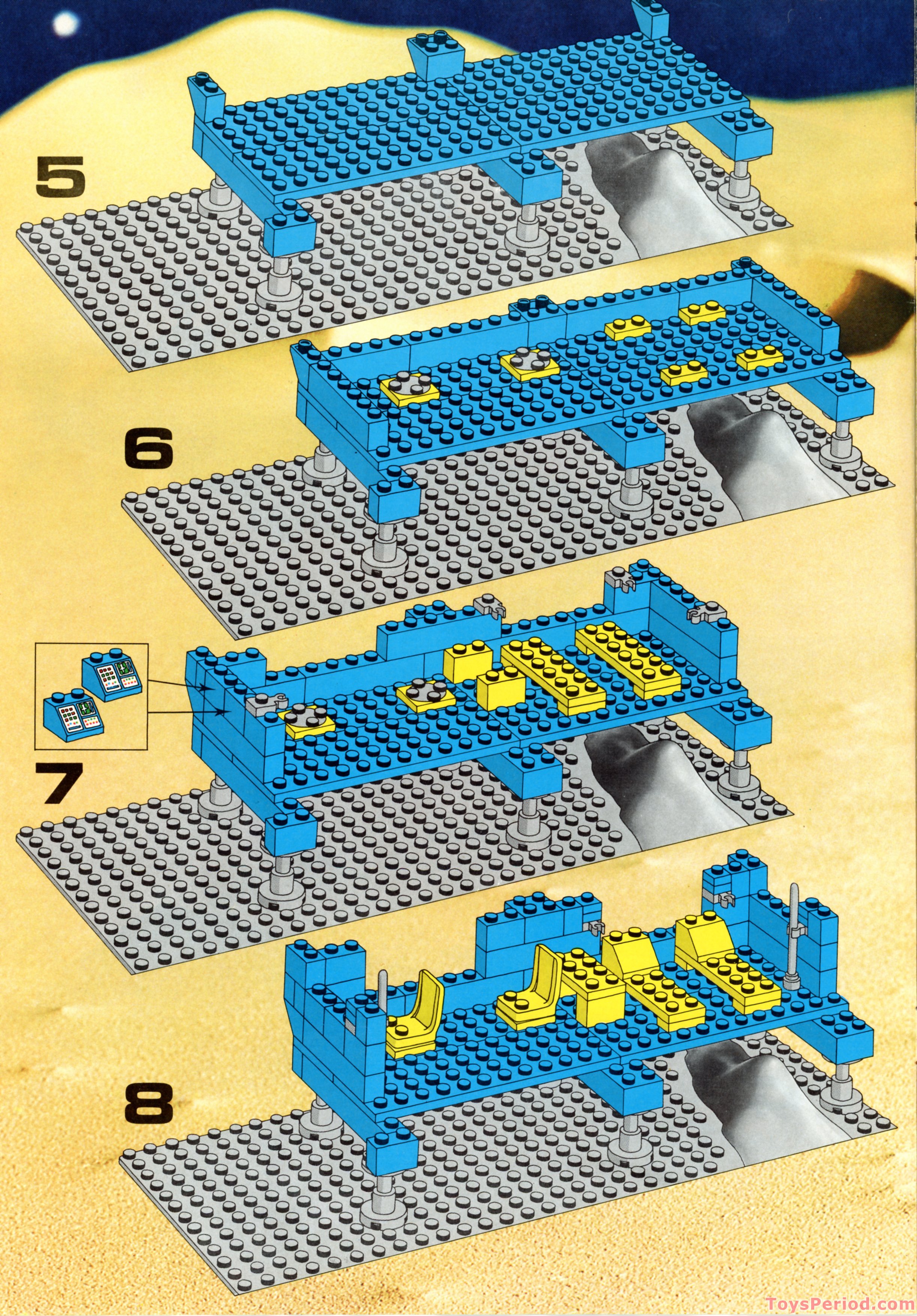LEGO 6970 Beta-1 Command Base Instructions and Parts List