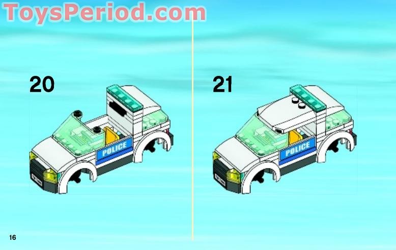 LEGO 7498 Police Station Instructions and Parts List